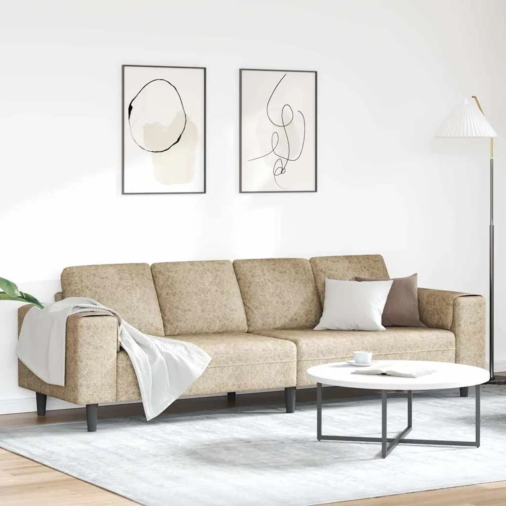 Pohovka do obývacího pokoje Světle šedá 250 x 77 x 76 cm 3335109