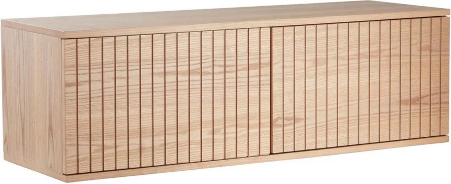 TV stolek v dekoru jasanu v přírodní barvě 120x38x40 cm Sandviken – Jotex