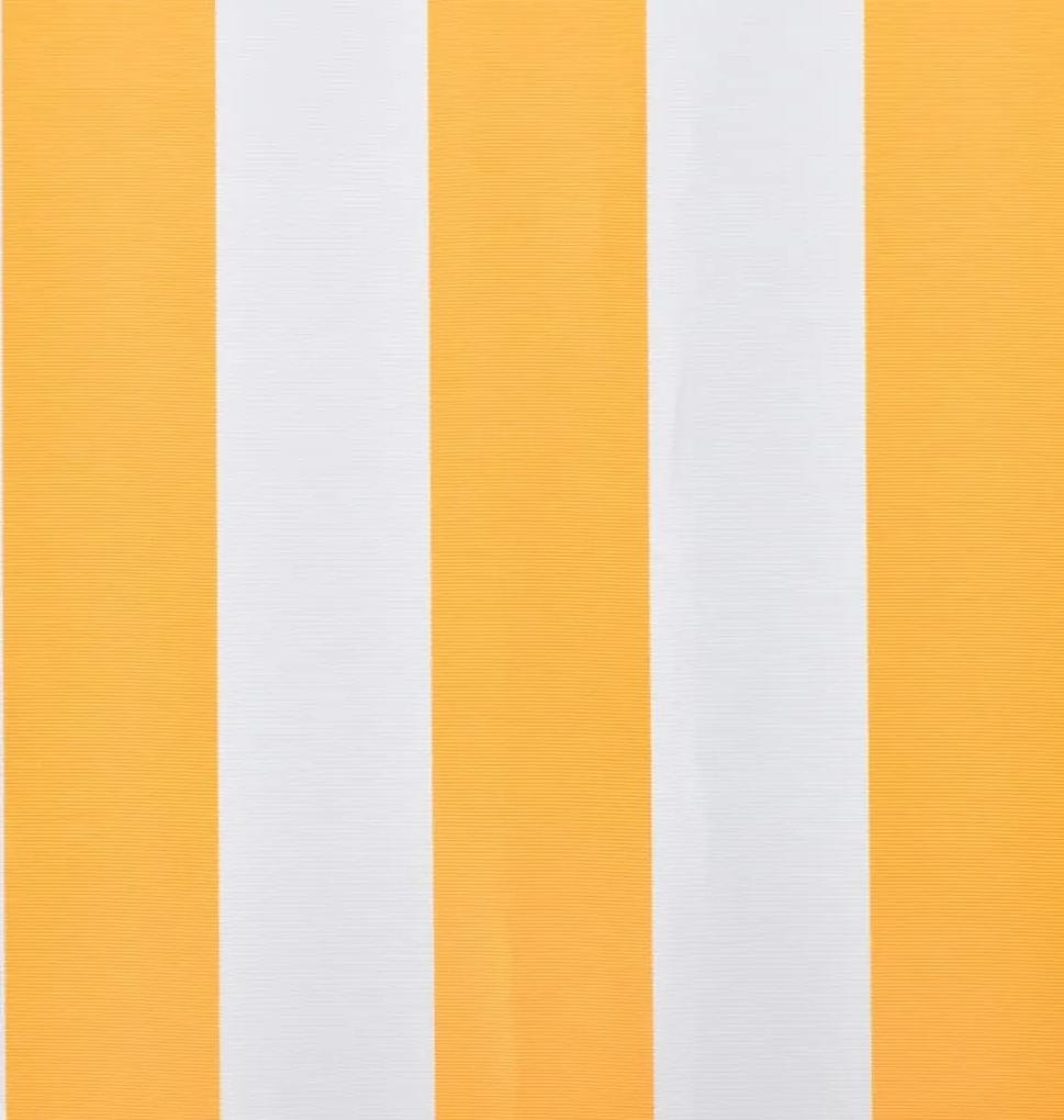 vidaXL Plachta na markýzu 500 x 300 cm plátěná [143707] Barva: Modrá a oranžová