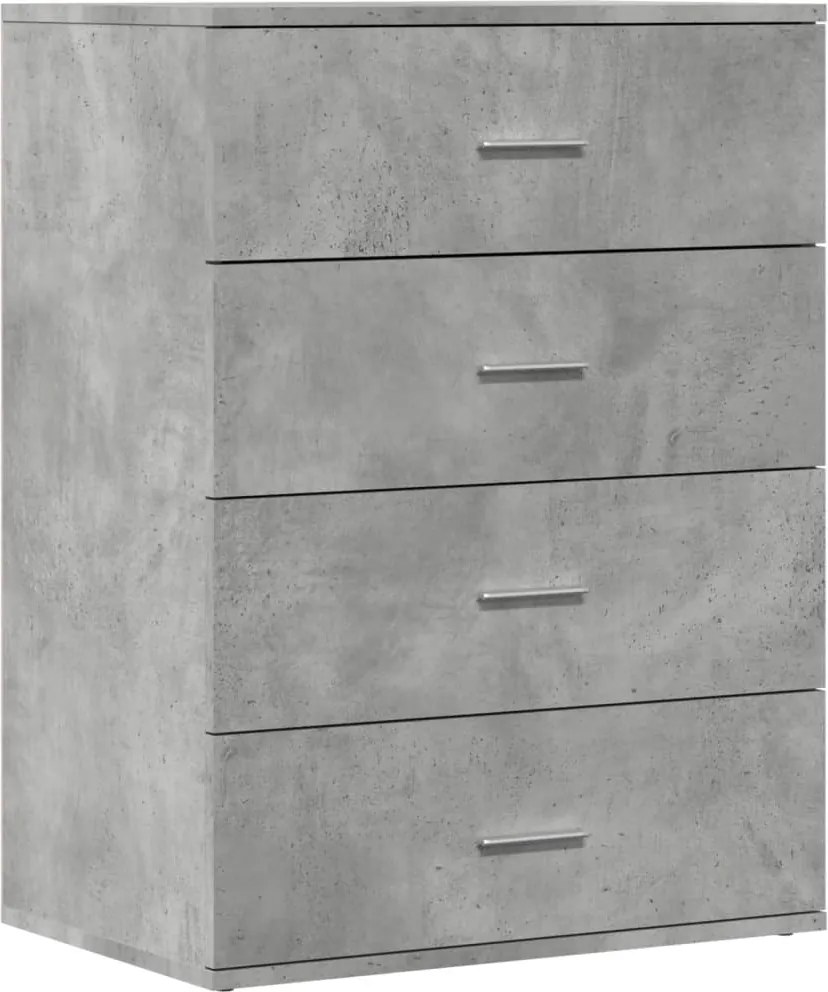 Příborníky 2 ks betonově šedé 60 x 39 x 80 cm kompozitní dřevo 3276626