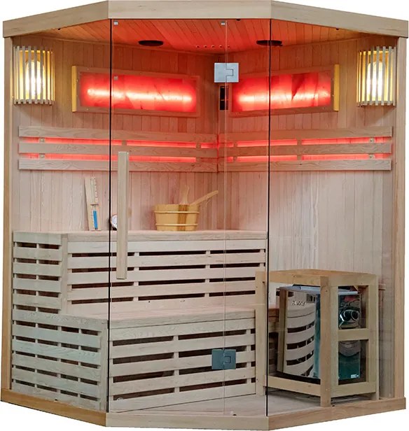 BPS-koupelny Finská sauna Relax HYD-3948 180x180, 5-6 osob