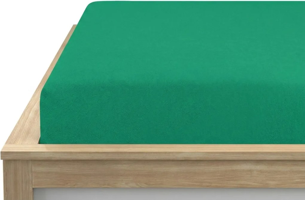 Froté prostěradlo PREMIUM mentolové 140x200 cm