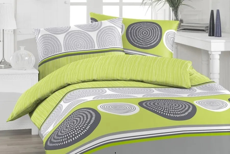 Florella Povlečení Renforcé Uta Silber Rozměr: 70x90 + 140x200 cm
