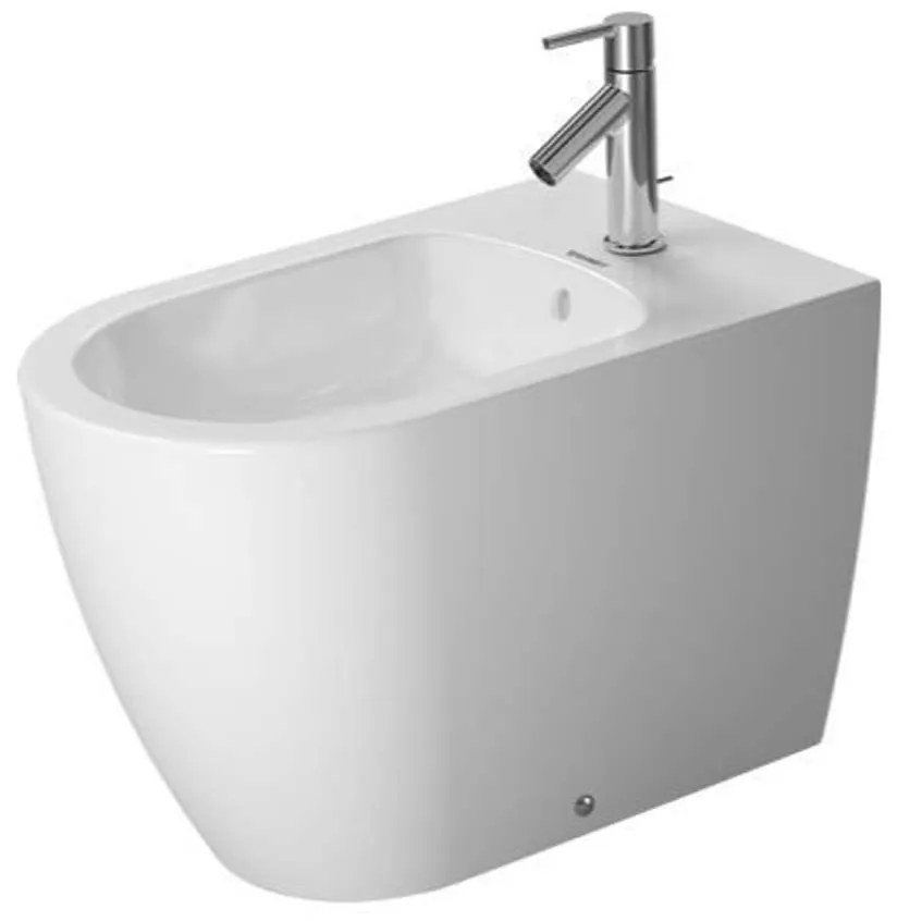 Duravit ME by Starck - Stojící bidet 370x600 mm, otvor pro baterii, WonderGliss, matná bílá 22891032001