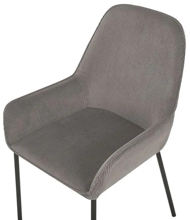Set 2 ks. jídelních židlí LARNO (šedá). 1023192
