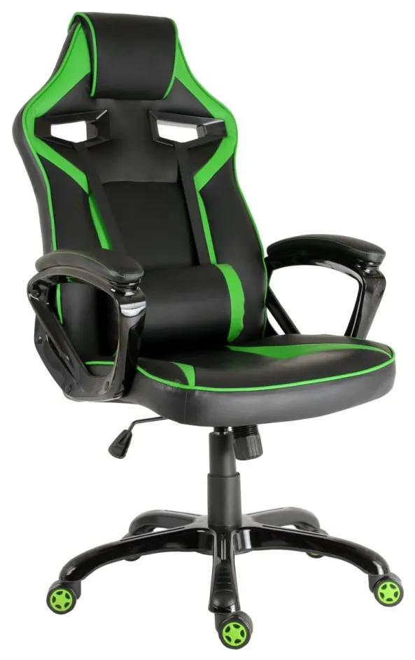 Herní židle RACING PRO ZK-013 černo-zelená