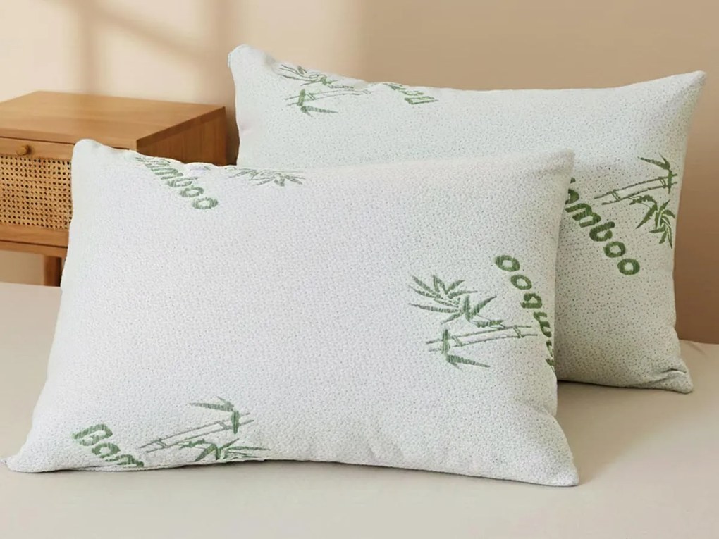 XPOSE® Bambusový polštář s paměťovou pěnou 70x90 cm