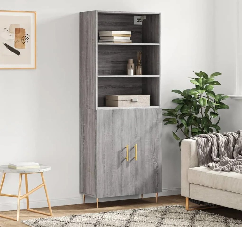 vidaXL Skříň highboard 69,5 x 34 x 180 cm kompozitní dřevo [3189239] Barva: dub sonoma