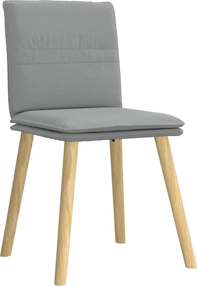 Jídelní židle 6 ks světle šedé textil 3315625