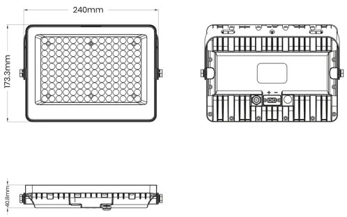 LED Reflektor se solárním panelem FOCUS 100W/15000 mAh 3,2V 6000K IP65 + DO