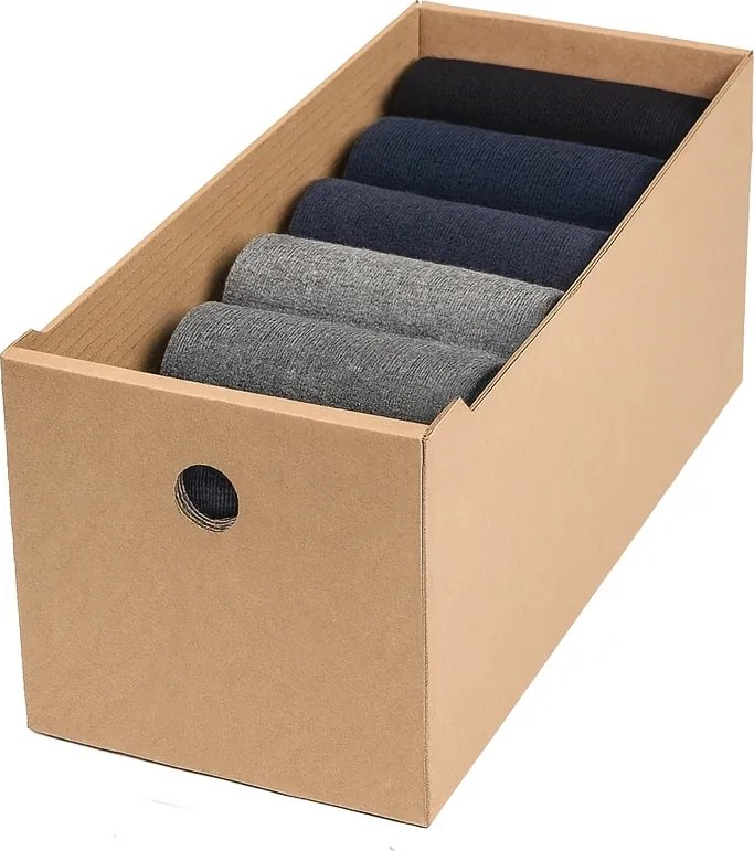 KARTON PAK Úložné boxy na oblečení, organizéry do skříně EKO KARTON 18x40x21cm - zásuvka