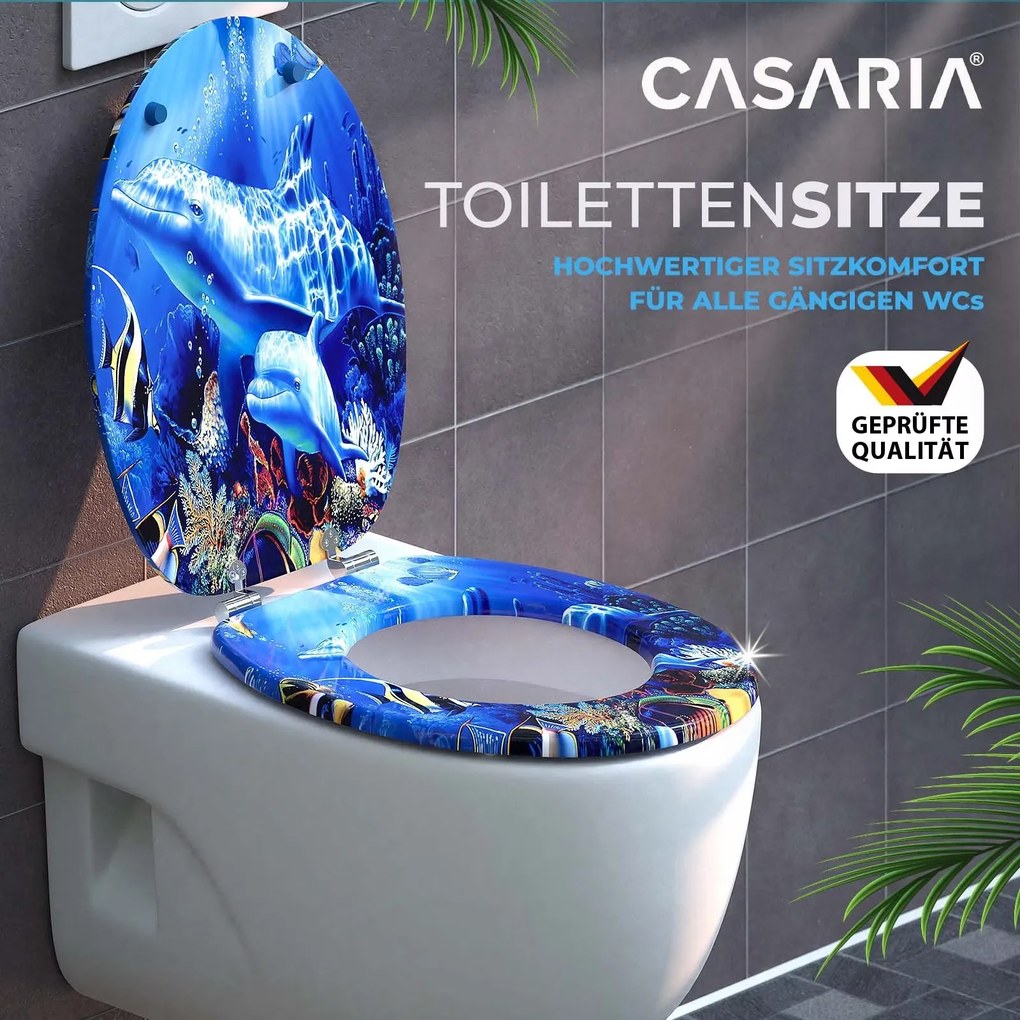 WC sedátko s automatickým spouštěním motiv mořský život 109401