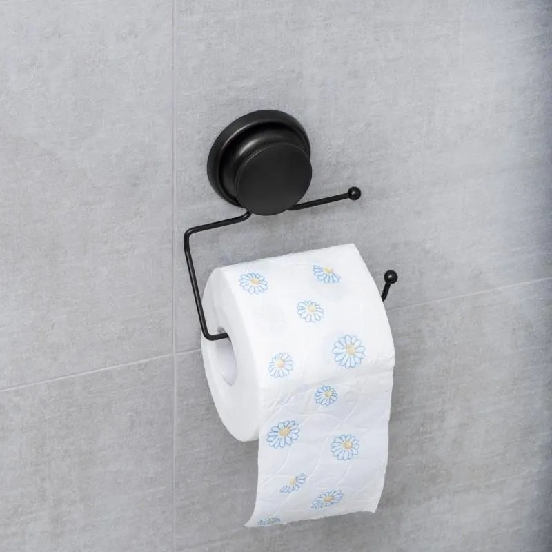 Erga Gavi, držák na toaletní papír, černá matná, ERG-YKA-CH.GAVI-UP-BLK