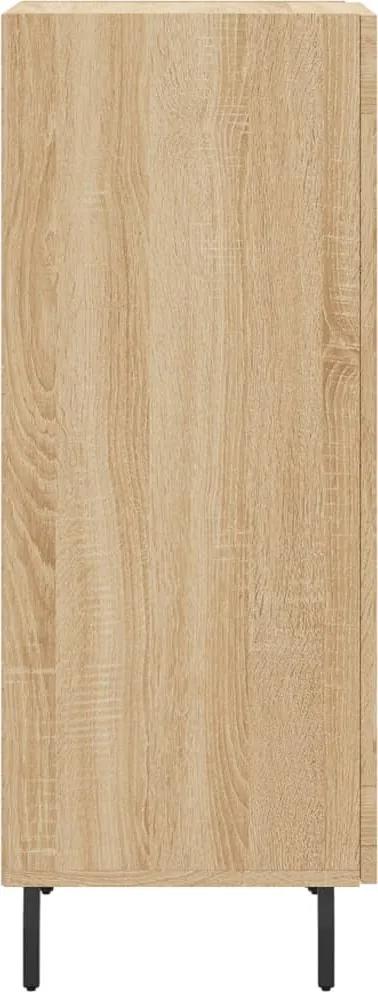 vidaXL Příborník 34,5 x 34 x 90 cm kompozitní dřevo [830463] Barva: bílá s vysokým leskem