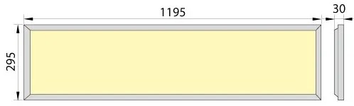 LED Podhledový panel OREGA PLUS 120 LED/50W/230V 4000K IP40
