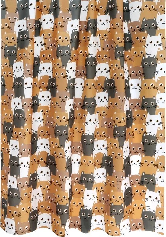 Bellatex Koupelnový závěs Hnědá,Šedá 180x200 cm