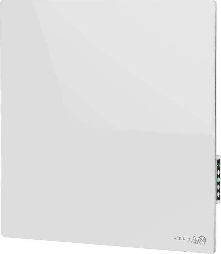 AENO Quadro - Chytré topení GH11s, infrared, konvekce, tvrzené sklo, 500 W, bílá AGH0011S