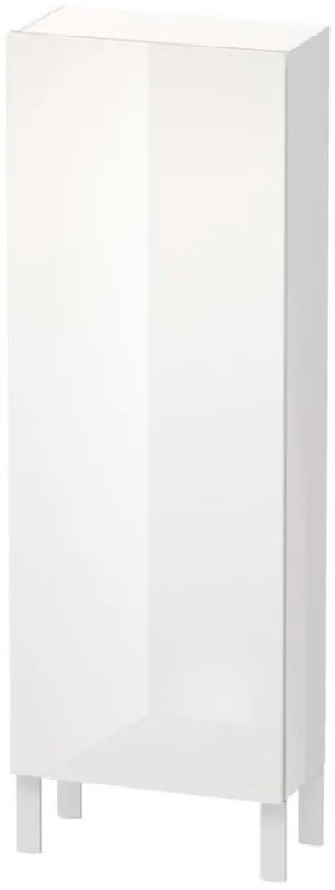 Duravit L-Cube - Skříňka vysoká 132x50x24 cm, levá, lesklá bílá LC1169L2222