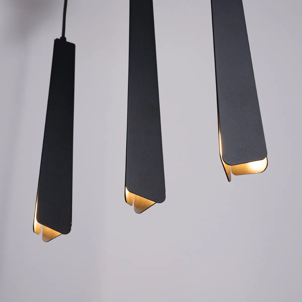 Sollux Lighting Závěsná lampa PRYSM 3L černá