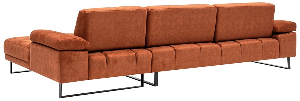 Hanah Home Třímístná pohovka MUSTANG oranžová pravá 560ARE1214