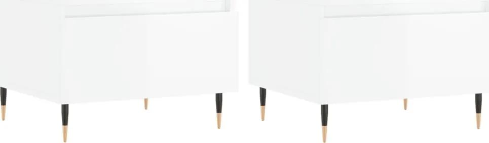 vidaXL Konferenční stolky 2 ks 50x46x35 cm kompozitní dřevo [830849] Barva: šedá sonoma