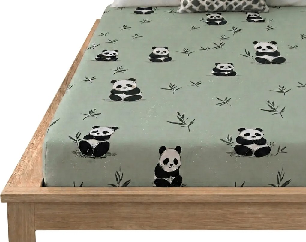 Prostěradlo z mikrovlákna PANDA RELAX mentolové 90x200 cm