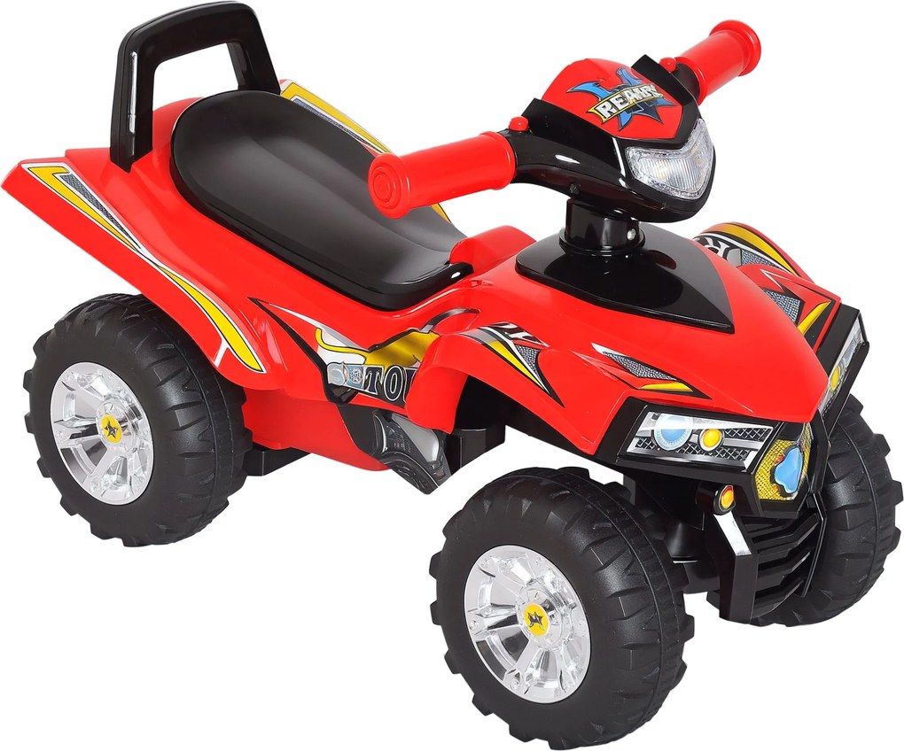 HOMCOM Dětský čtyřkolový elektrický auto-motorek bez pedálů s hudbou a světly 60x38x42cm | Aosom