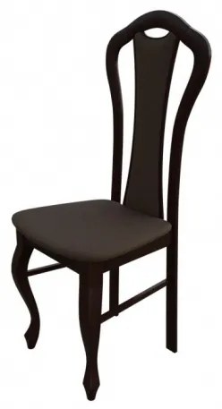 Čalouněná jídelní židle MOVILE 2 - ořech / tmavá hnědá 1