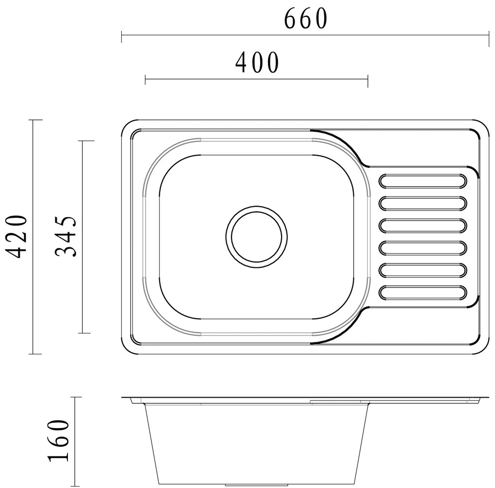 QUADRON Kuchyňský nerezový dřez EDDIE 111 včetně sifonu