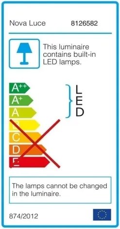 Nástěnné LED svítidlo NOVA LUCE GENEVA 3W 3000K 8126582