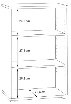 Knihovna URAN dub artisan