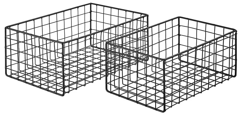 Butlers DEPOSIT Úložný kovový koš 26 x 17 cm - černá