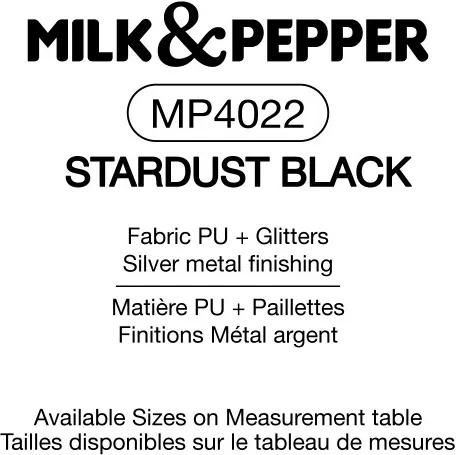 MILK&PEPPER Milkandpepper obojek pro psy Stardust Black Velikost: 30x1 cm