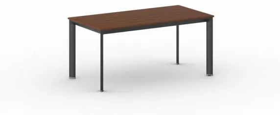 Kancelářský stůl PRIMO INVITATION, černá podnož, 1600 x 800 mm, třešeň