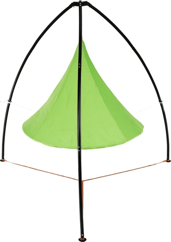 Závěsné houpací křeslo, zelená, KLORIN NEW BIG SIZE CACOON HAMMOCK