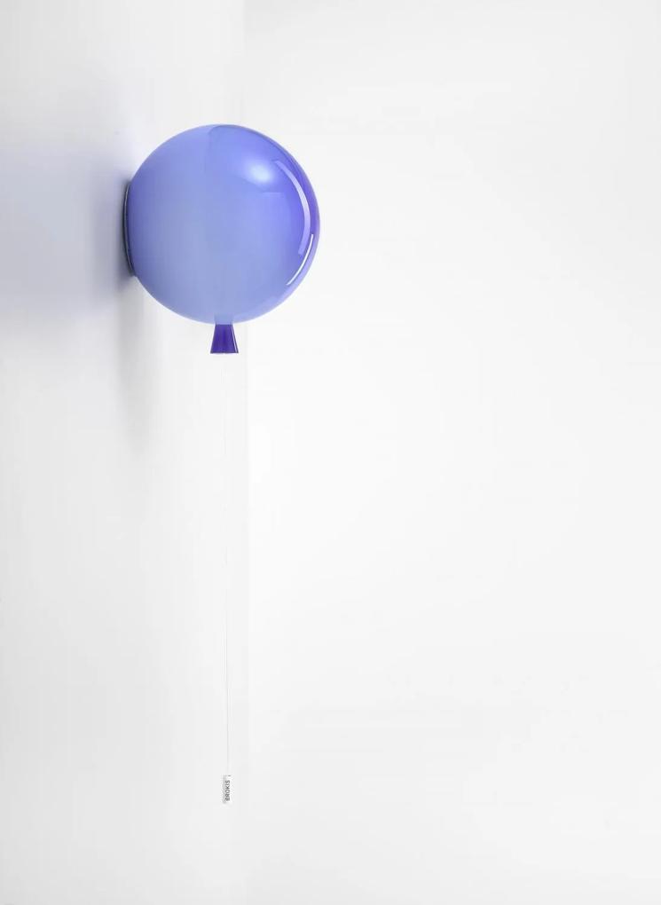 Brokis PC881 Memory, nástěnný svítící balonek z modrého skla, 1x15W, prům. 25cm