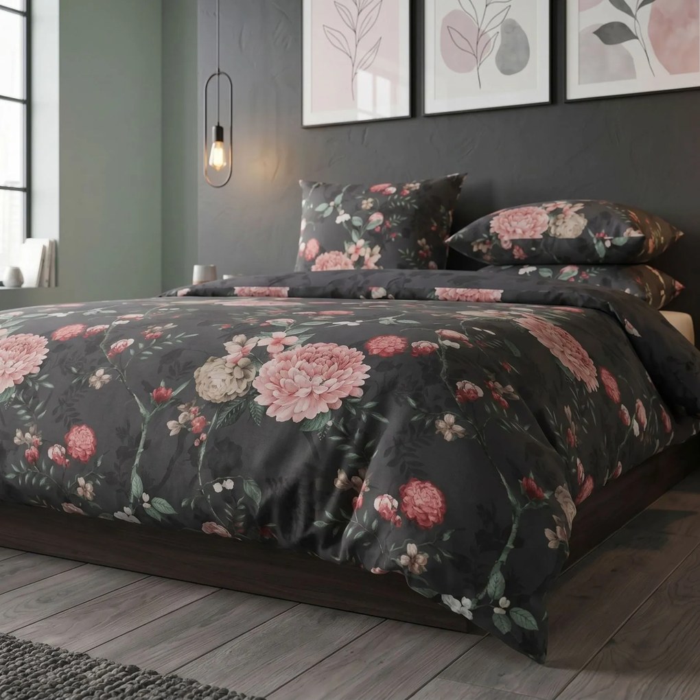 Saténové povlečení LUXURY COLLECTION ALISA - 1x 240/200, 2x 70/90cm