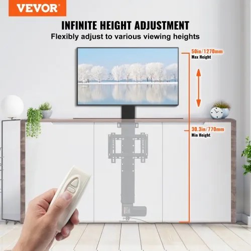 Motorizovaný TV zdvih Délka zdvihu 50,8 cm