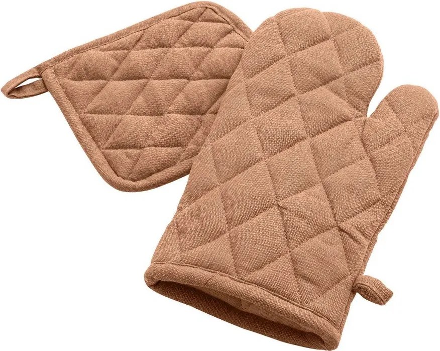 Set kuchyňské rukavice a chňapky 2 ks Gourmet – douceur d'intérieur