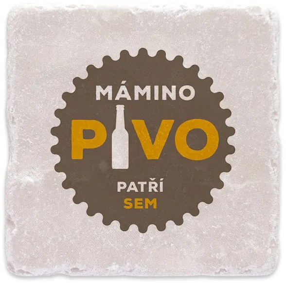 Pivo pro mámu - mramorový tácek