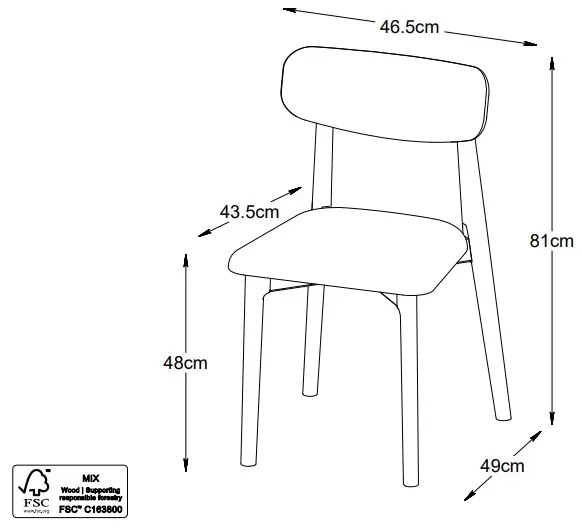 Designová jídelní židle Wapaheo bílá