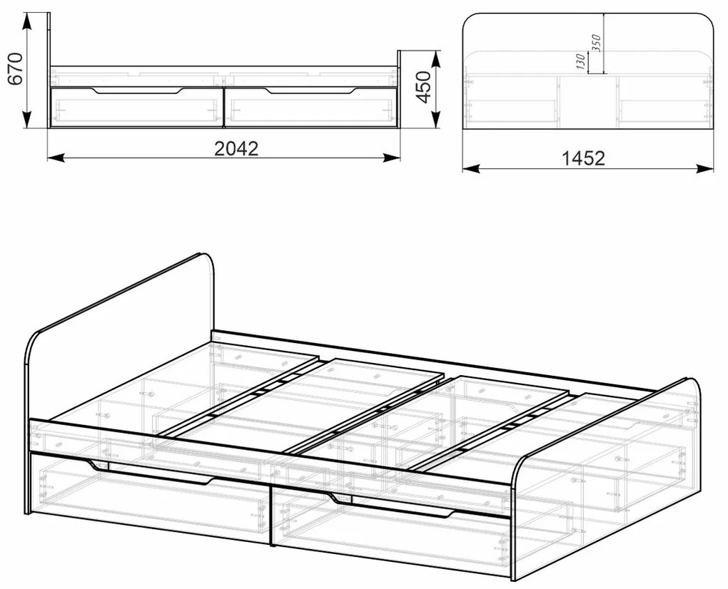 Vomaks Postel VIOLA-140 buk