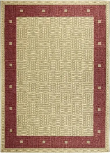 Kusový koberec Sisalo / DAWN 879 / O44P (J84 Red) – na von aj na doma, 200x285, béžová, chodba / predsieň, Oriental Weavers