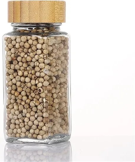 usporadejto.cz Hranatá kořenka s bambusovým víčkem DECOR, 120ml (1ks)