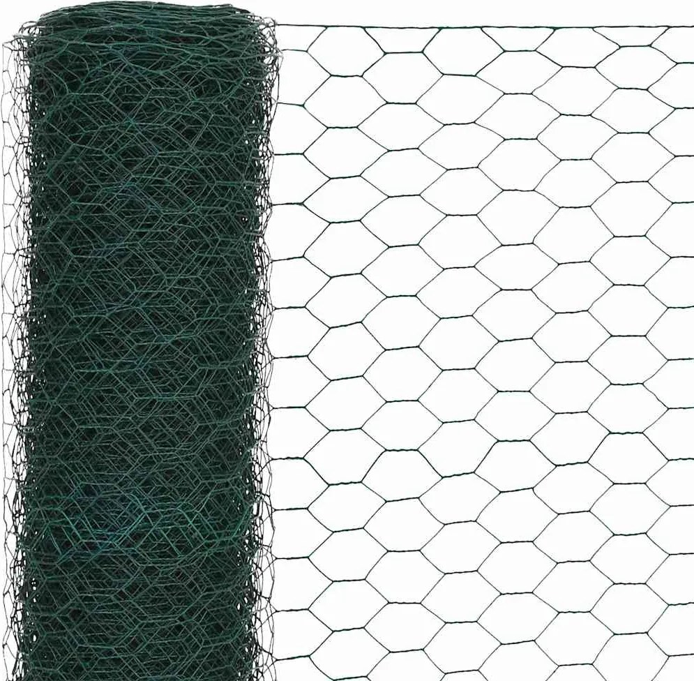 Pletivo ke kurníku ocel PVC vrstva 25 x 1,5 m zelené 143270