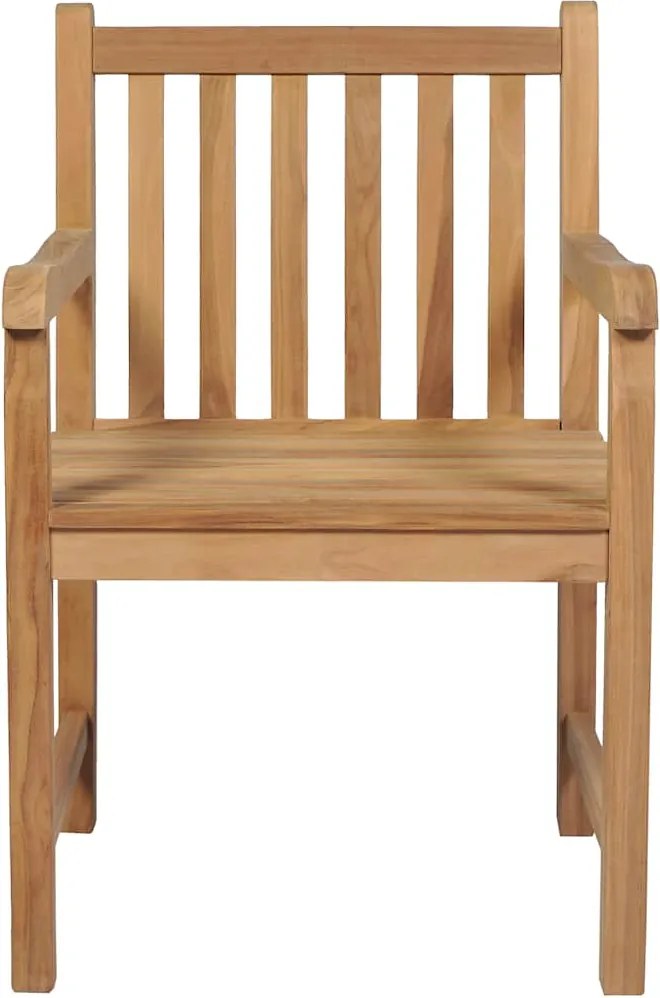 Zahradní židle 6 ks antracitové podušky masivní teak 3073031