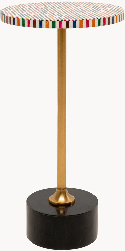 Ručně vyrobený kulatý odkládací stolek Domero Sticks