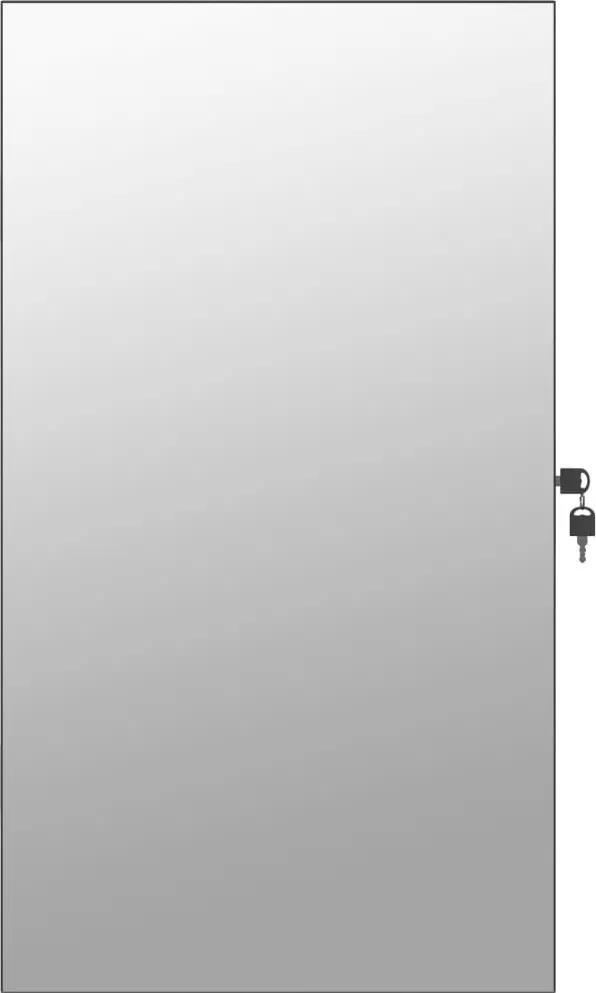 vidaXL Zrcadlová šperkovnice s LED světly nástěnná [353239] Barva: Bílá