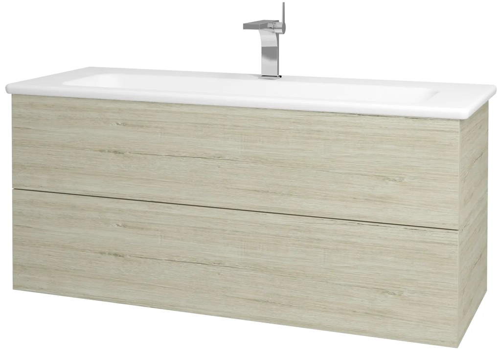 Dřevojas Koupelnová skříň VARIANTE SZZ2 120 (umyvadlo Euphoria) Varianta: N01 Bílá lesk / D06 Ořech