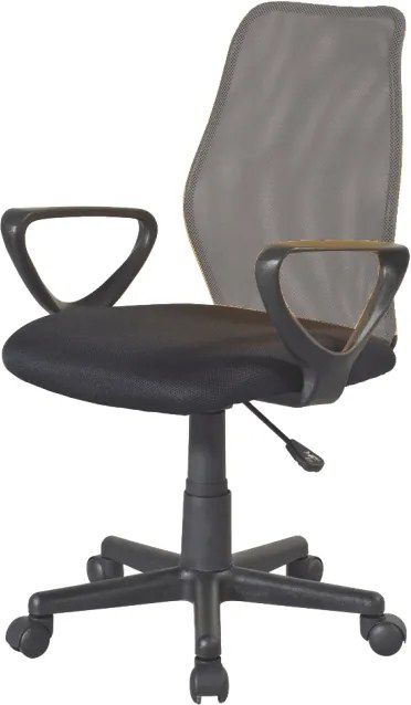Kancelářská židle v jednoduchém moderním provedení šedá BST 2010